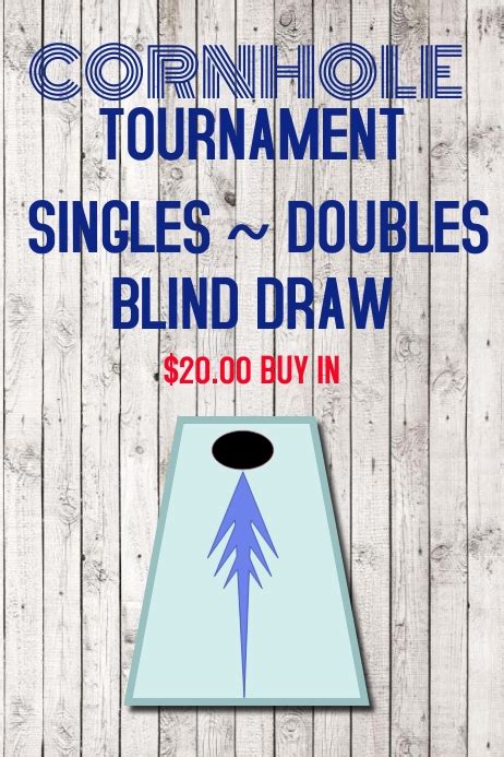 Cornhole Template Poster Postermywall