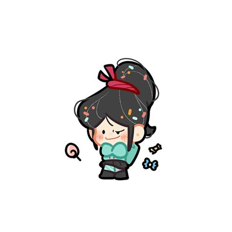 【无敌破坏王】迪士尼公主可爱q版头像 画手微博：rice米七