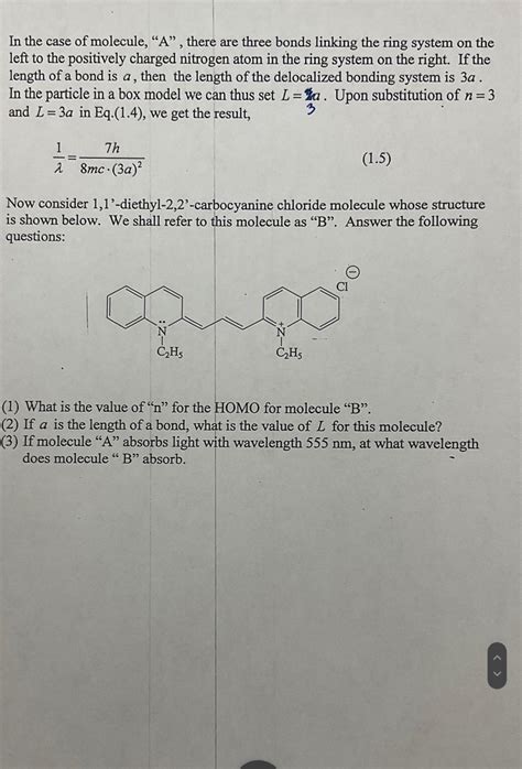Solved 1 In The Quantum Particle In Box Model The