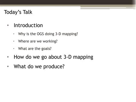 ogs 3 d mapping compressed ppt