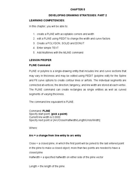 Ee 206l Computer Aided Drafting Module 5 Pdf Spline Mathematics