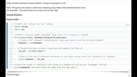 Write A Python Function To Check Whether A String Is A Pangram Or Not