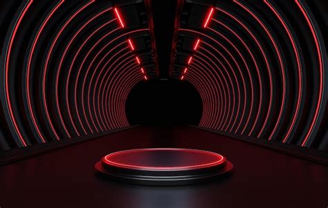 추상적 인 배경 제품 프리젠 테이션을위한 미래의 받침대 무료 사진