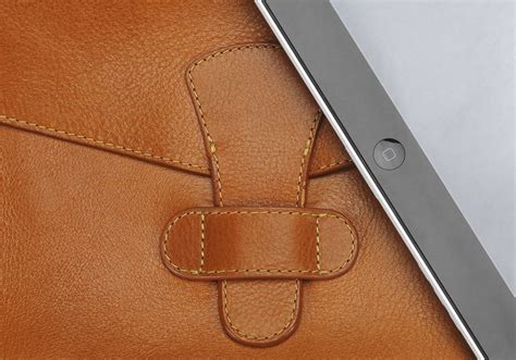 Leather Ipad Case Handmade Leather Tablet Accessory · Lotuff Leather