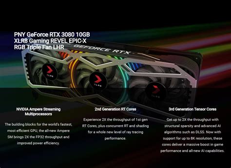 Pny Geforce Rtx 3080 Xlr8 Revel Epic X 10g Graphics Card Au