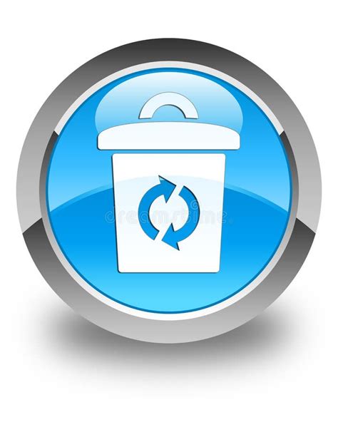 Trash Can Glossy Ui Button With Pixelated Color Icon Stock Vector Illustration Of Isolated