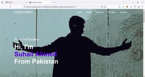 completed code alpha task 1 with html css and javascript suhail