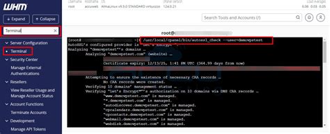 How To Manually Renew Autossl Certificates For One User On Whmcpanel Accuwebhosting