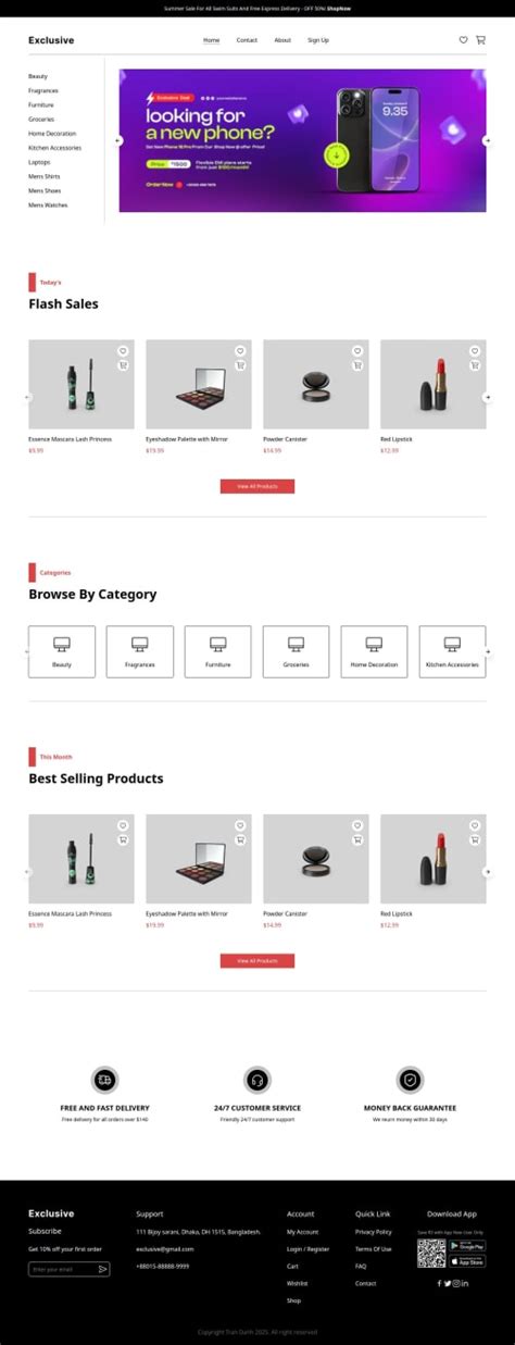 Frontend Mentor My Ecommerce W React Ts Rhf Shadcn Redux Rq