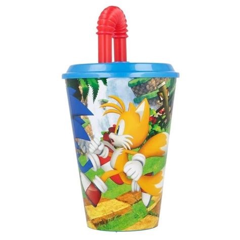Pahar Cu Capac Pai Stor Sonic Plastic 430ml Multicolor 3 Emag Ro