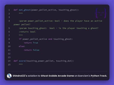 Shindra123s Solution For Ghost Gobble Arcade Game In Python On Exercism