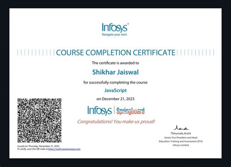Shikhar Jaiswal On Linkedin Javascript Codingjourney Certification Webdevelopment Careergrowth