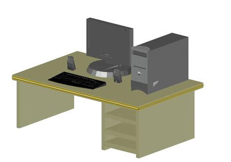 Modern Small Sized Computer D Model Dwg Format Thousands Of Free CAD Blocks
