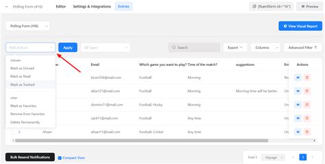 View And Manage Submitted Form Entries Wp Manage Ninja