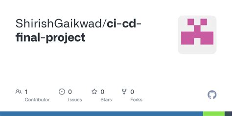 GitHub ShirishGaikwad Ci Cd Final Project