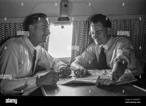 Flight Engineers At Work On The Comet Stock Photo Alamy