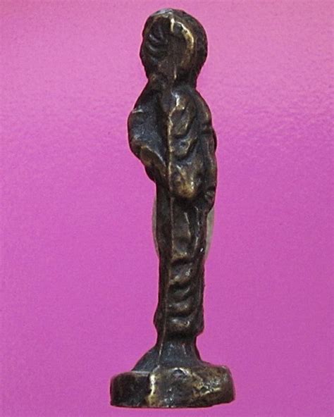 พระสิวลีหล่อโบราณ หลวงพ่อแฉ่ง วัดบางพังจ นนทบุรี พระเครื่อง พระแท้