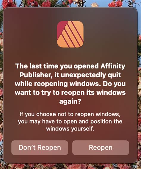 How Can I Do Unexpected Quit Problem Pre V2 Archive Of Affinity On Desktop Questions MacOS
