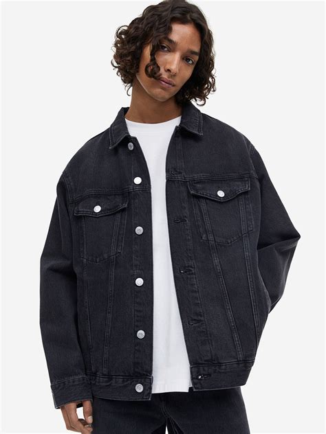 Buy Handm Pure Cotton Relaxed Fit Denim Jacket Jackets For Men 21894046
