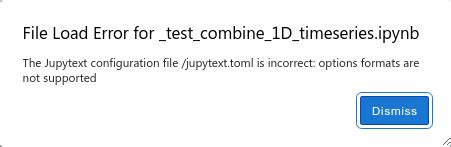 File Load Error The Jupytext Configuration File Is Incorrect Options Formats Are Not Supported