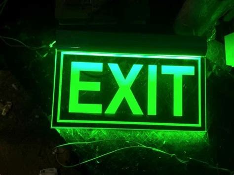 LED Exit Signage at Rs piece एगजट सइनज in Gurgaon ID