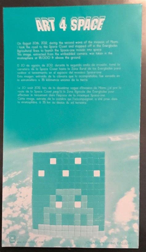 Invader Space Invader Miami Invasion Map Art Basel 2012 For Sale At