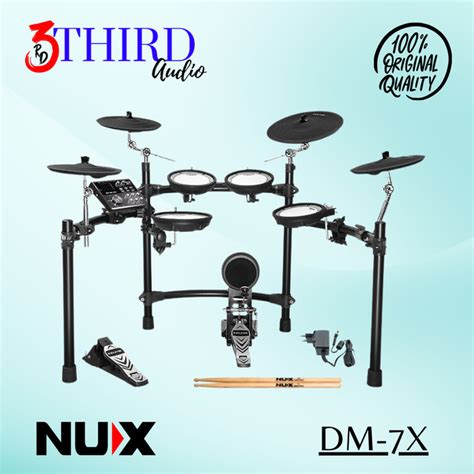 Jual Nux Dm7x Professional Digital Drum Set With All Mesh Heads Nux Dm 7x Jakarta Pusat