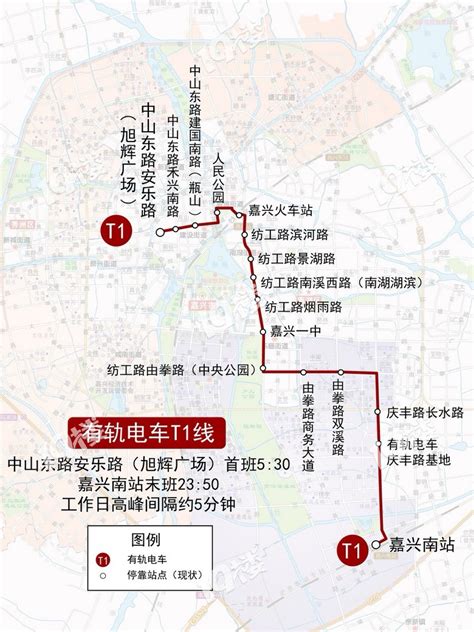 嘉兴城市有轨电车t1线 讲空头 嘉兴19楼
