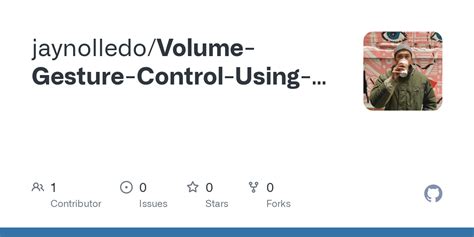 Github Jaynolledovolume Gesture Control Using Opencv