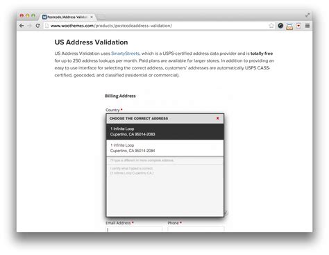 WooCommerce Postcode Address Validation Plugin
