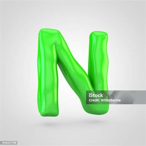 그린 플라스 티 신 편지 N 대문자 흰색 배경에 고립 0명에 대한 스톡 사진 및 기타 이미지 0명 3차원 형태 디지털