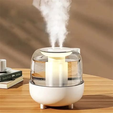 Humidifier Large Capacity Aroma Diffuser Portable Air Purifier With Led