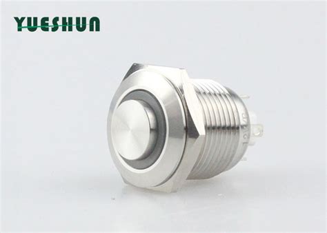 12 Volt Led Stainless Steel Push Button Switch 16mm Panel Mount High