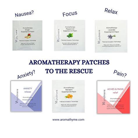 Aromatherapy Inhalation Patches Mri Lavender Aroma Thyme Aromatherapy