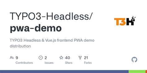 GitHub TYPO Headless Pwa Demo TYPO Headless Vue Js Frontend PWA