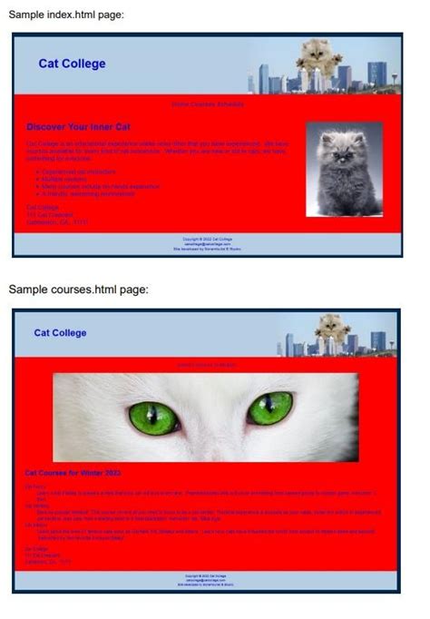 Solved This Assignment Will Include A New Html Page That Chegg