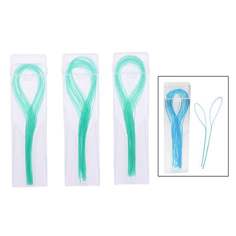 105pcs 3packs Oral Dental Floss Threader Tooth Flo Vicedeal