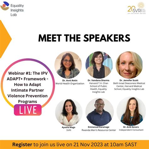 📢 Meet The Speakers Webinar 1 The Ipv Adapt Framework How To