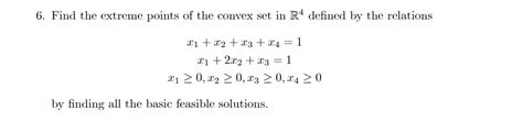 Find The Extreme Points Of The Convex Set In R Chegg
