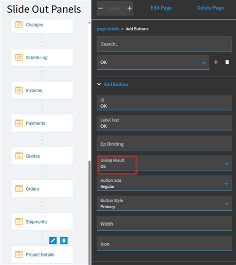 close a slider panel on okay button kinetic erp epicor user help forum
