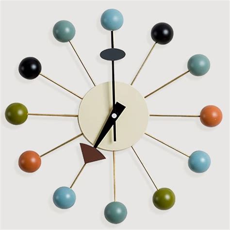 Dusty Cloud Home Ball George Nelson Mid Century Modern Retro Analog Clock Lazada Ph