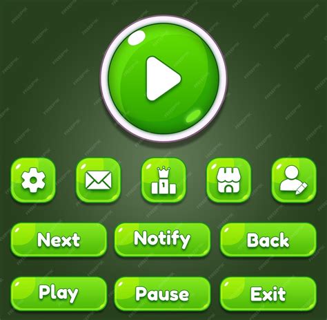 Premium Psd Premium Casual Game User Interface Game Ui Button Causal Game Ui Popup Window Ui