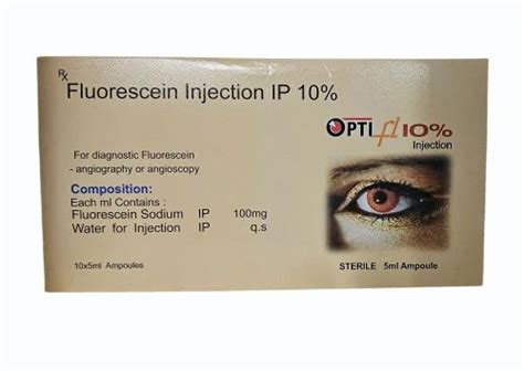 Optiflo Fluorescein Injection 10 5 Ml Packaging Type Box At ₹ 100 Piece In Surat
