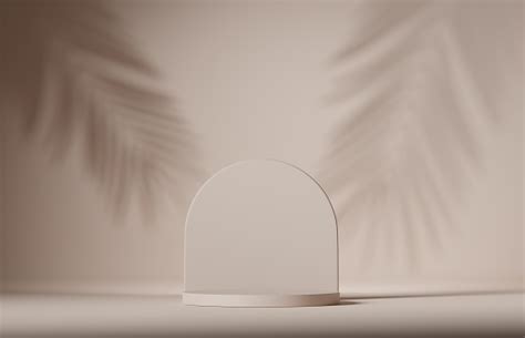 3d 베이지색 연단 또는 무대와 꽃 모형 스탠드 제품 장면 배경입니다 3d 연단 무대 그림 0명에 대한 스톡 사진 및 기타