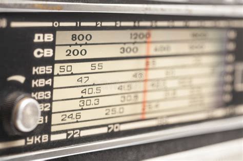 Old Time Radio Selector Close Up Stock Image Image Of Selector Jazz 270785535