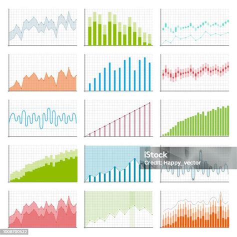 비즈니스 데이터 재무 차트의 크리에이 티브 벡터 일러스트입니다 금융 다이어그램 예술 디자인입니다 성장 떨어지는 시장 재고 분석 그래픽 설정 합니다 개념 그래픽 보고서