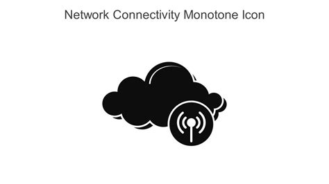 Network Connectivity Monotone Icon In Powerpoint Pptx Png And Editable Eps Format PPT Example