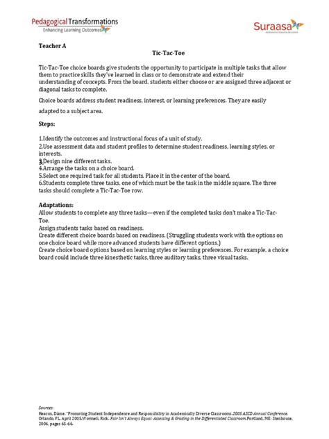 M 6 S 5 Differentiated Assignments Pdf Differentiated Instruction