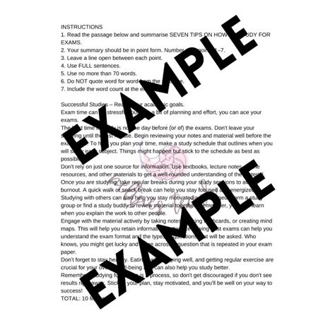 SUMMARY Seven Tips On How To Study For Exams Teacha