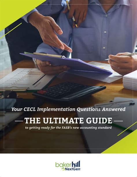 Your Cecl Implementation Questions Answered Baker Hill